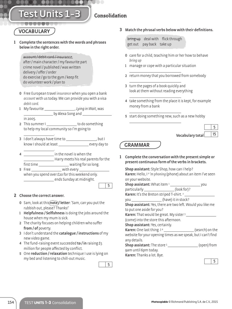 Achievers B1+ Test Units 1-3 Consolidation | PDF | Huckleberry Finn ... Achievers B1+ Test Units 1-3 Consolidation | PDF | Huckleberry Finn ...