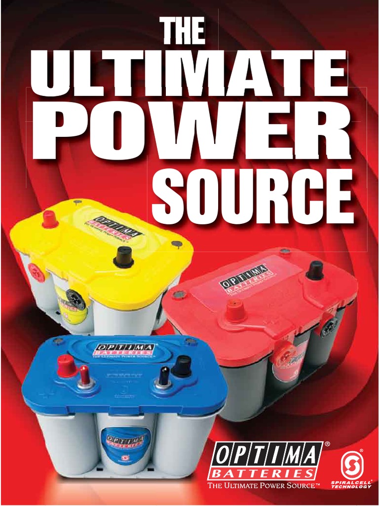 Baterias Optima | PDF | Motores | Quantidades físicas