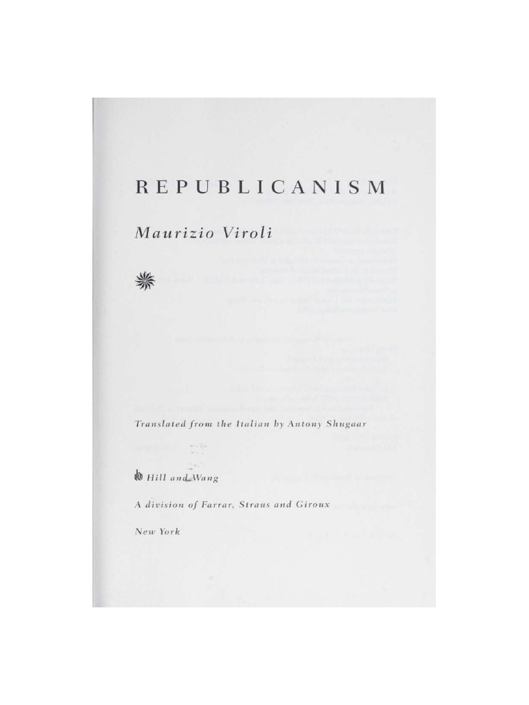 (Viroli) - Republicanism - Cap 3 | PDF