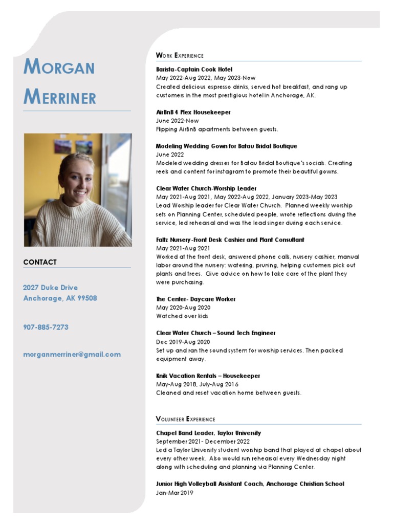 Morgan Resume 2023 | PDF