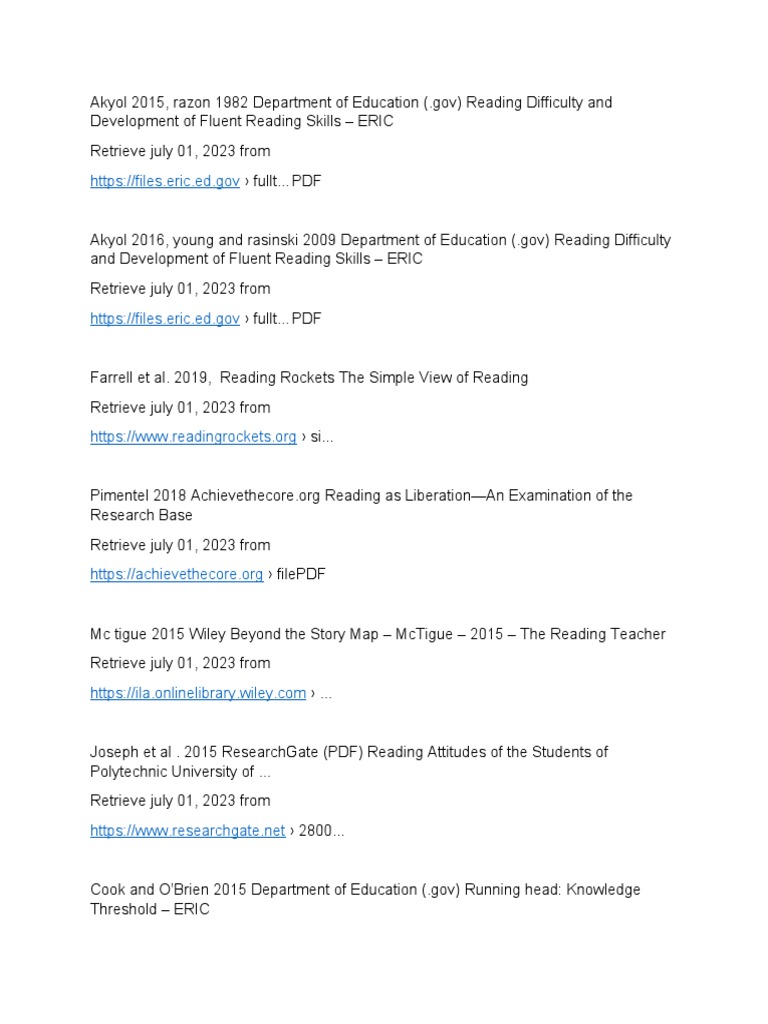 Reading Reference | Download Free PDF | Fluency | Education Theory