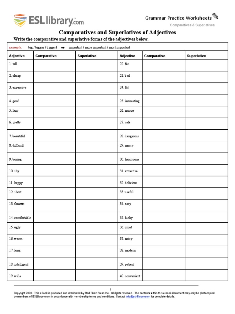 Comparatives and Superlatives | Download Free PDF | Adverb | Adjective