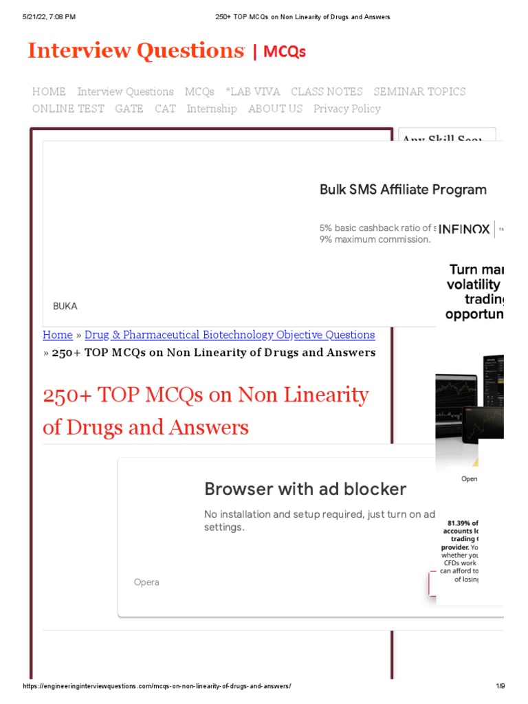 Causes of Absorption Nonlinearity | PDF | Pharmacokinetics | Solubility