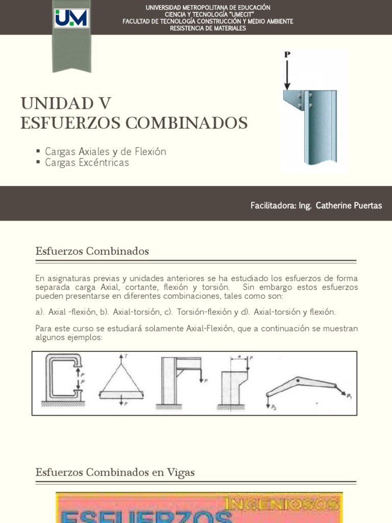 Unidad V | Descargar gratis PDF | Doblar | Viga (Estructura)