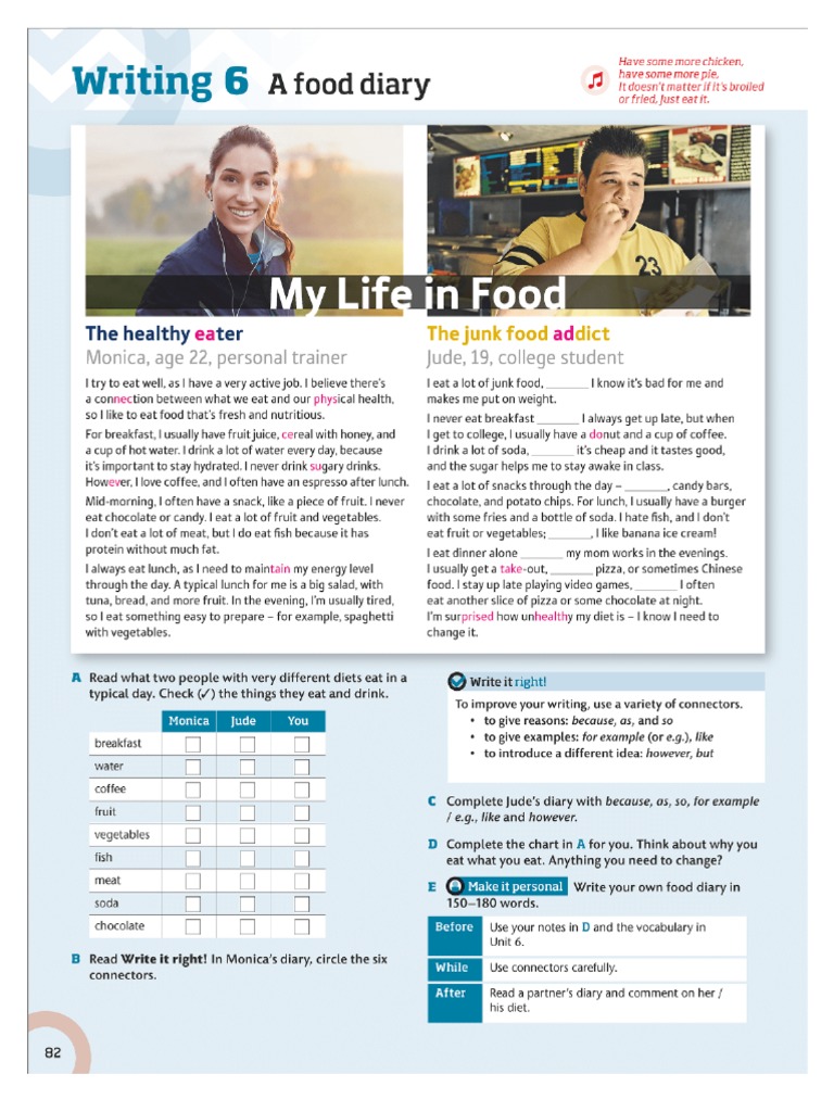 Unit 6 A Food Diary | PDF