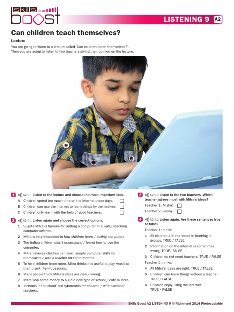 A2 Listening 9 Pdf Learning Cognitive Science