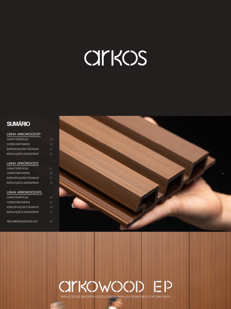 Arkos Brasil Arkowood E EP EPL Catalogo 2023 Baixa | PDF