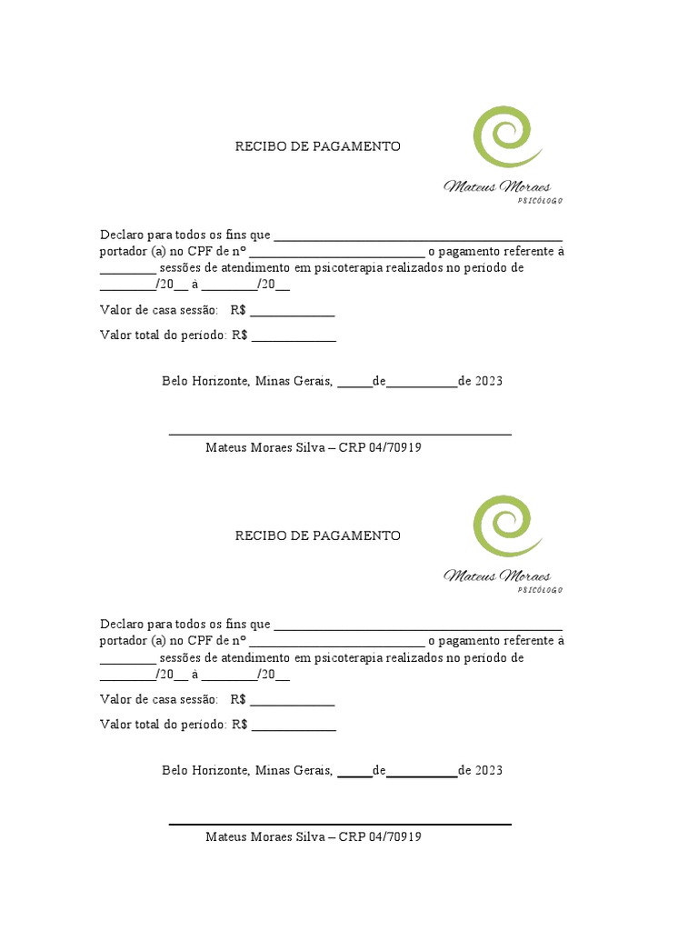 Recibo de Pagamento | PDF Recibo de Pagamento | PDF