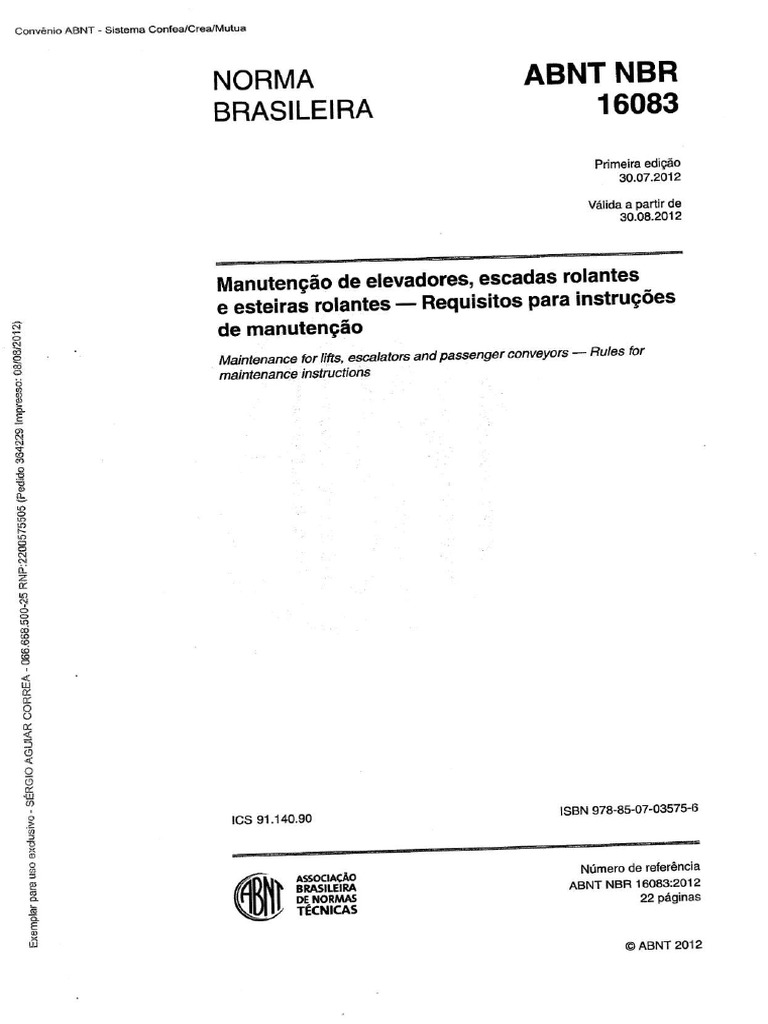 NBR 16083 | PDF