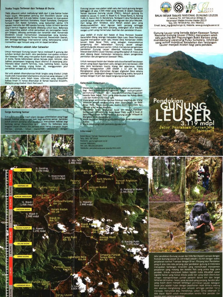 Pendakian Gunung Leuser | PDF