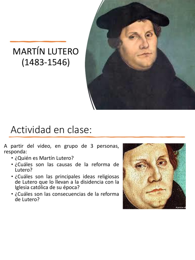Martín Lutero y la Reforma Protestante | PDF | Martin Luther | Iglesia ...
