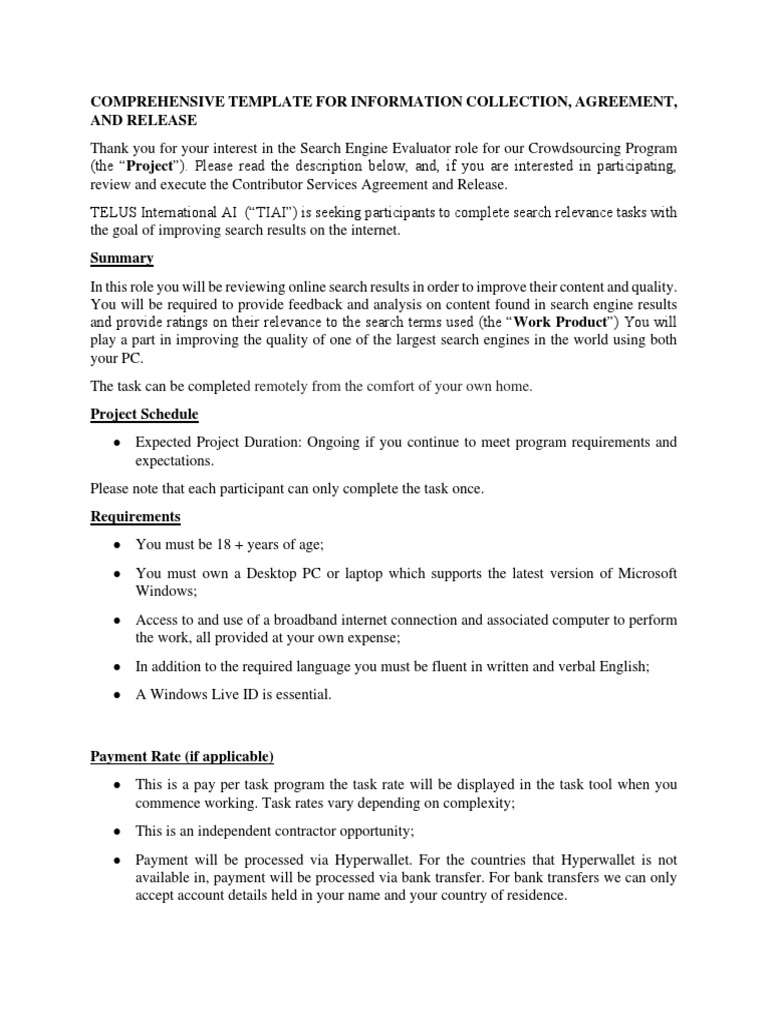 Search Engine Evaluator - Privacy - Statement | PDF | Privacy ...