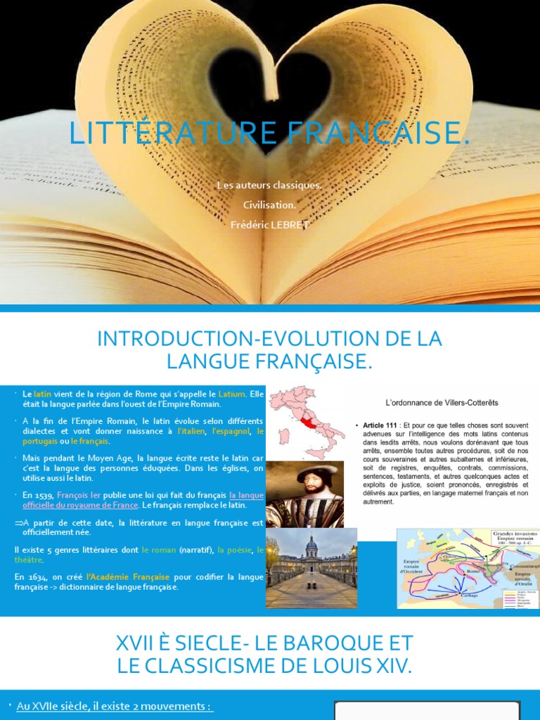 Évolution de la littérature française | PDF | Molière | Classicisme