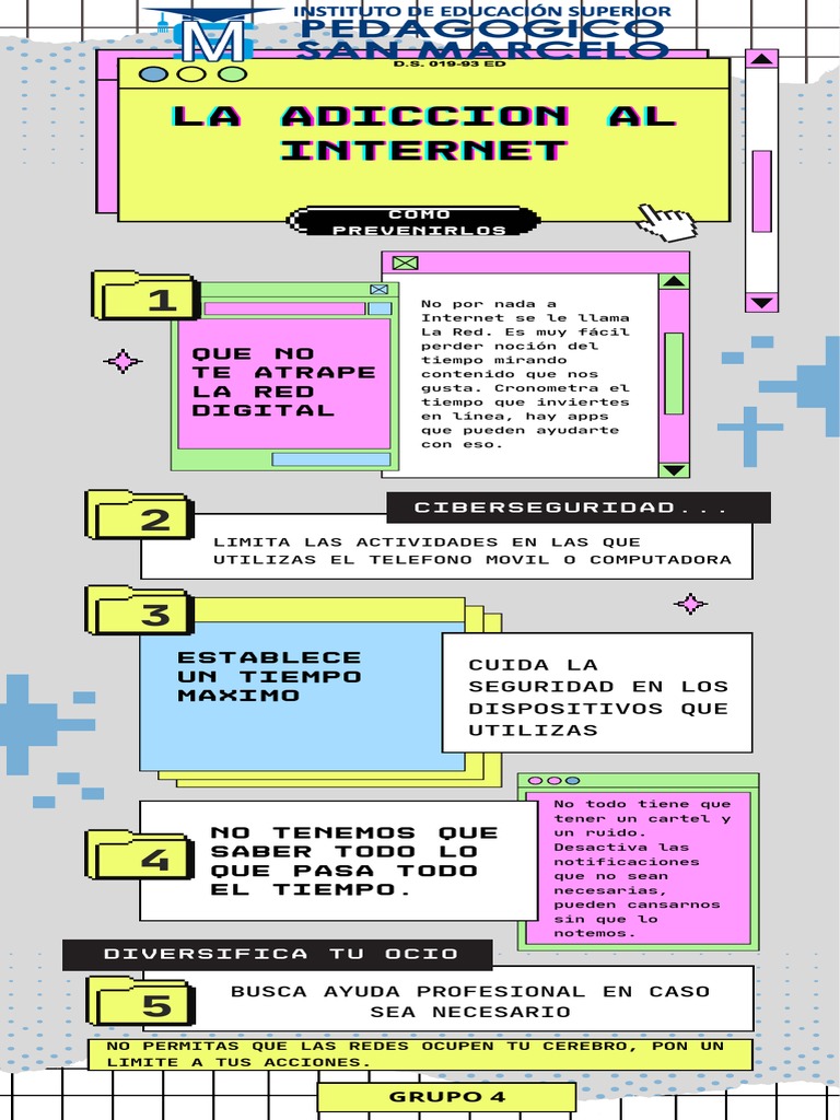 INFOGRAFIA ADICCION AL INTERNET | PDF