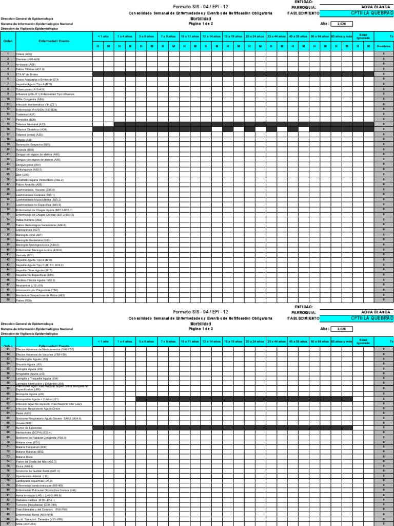 EPI - 12 Nuevo y Consolidado | PDF | Ciencias de la Salud | Medicina ...