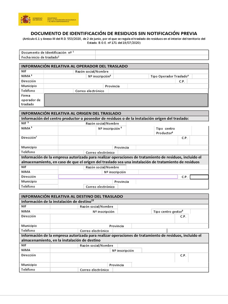 DI Sin Notifcacion Previa | PDF | Residuos | Reciclaje