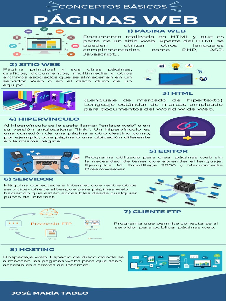 Conceptos Básicos Páginas Web | PDF | Red mundial | Internet y web