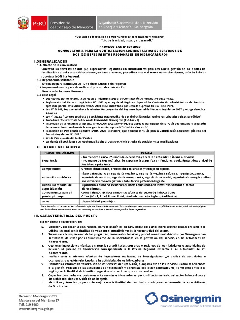 Cas 057 2023 | PDF | Ingeniería | Educación más alta