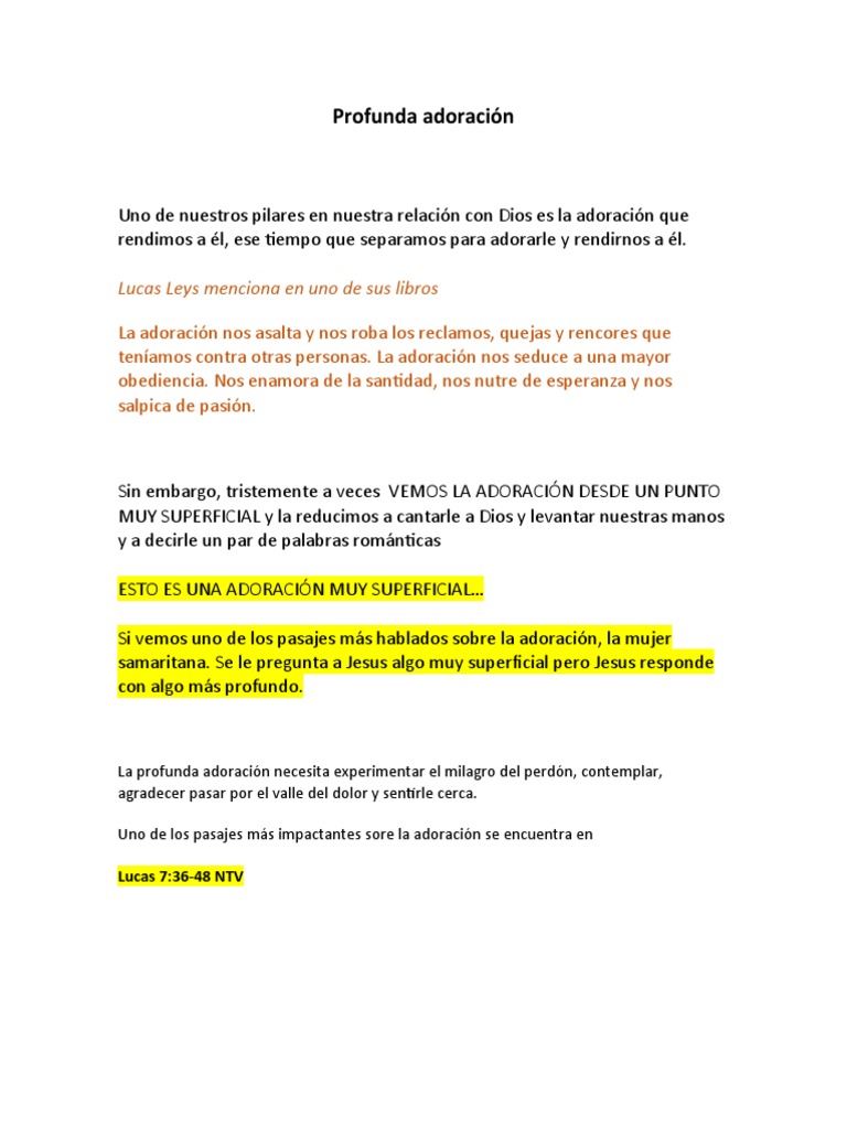 Adoración Superficial | PDF | Jesús | Dios Adoración Superficial | PDF | Jesús | Dios
