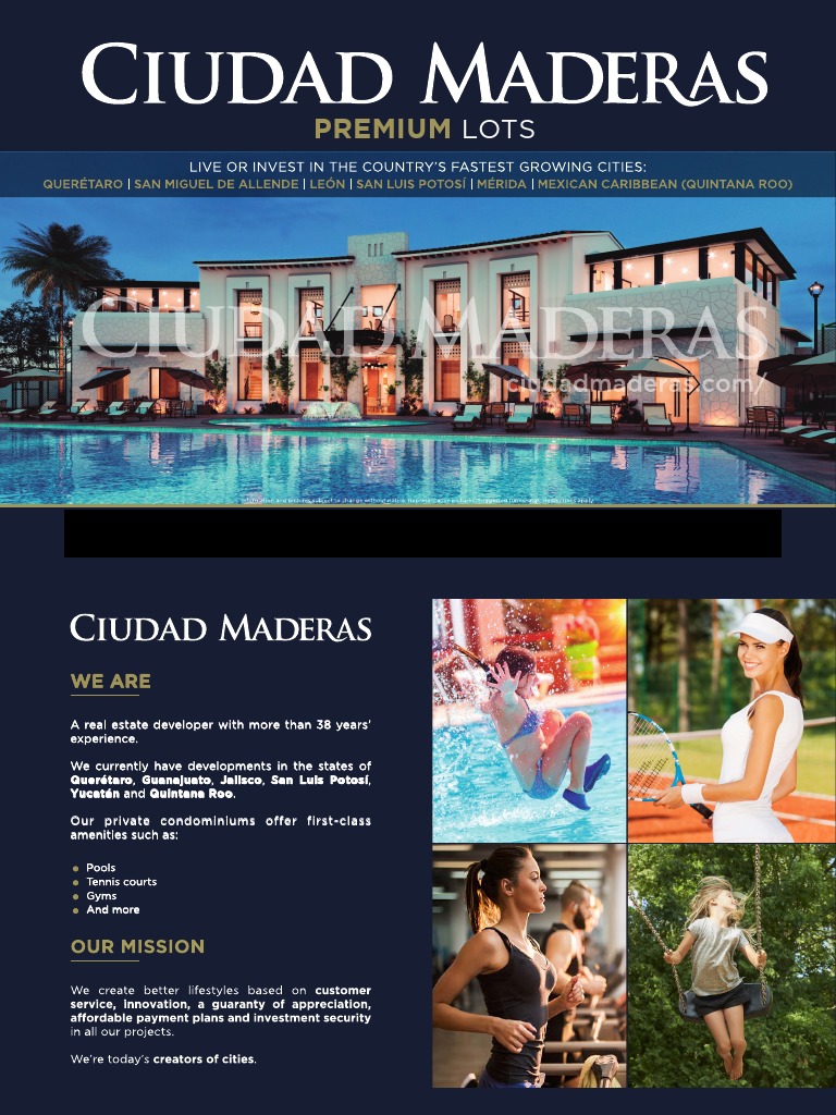 Brochure COMPLETO Inglés CIUDAD MADERAS 2023 | PDF | Leisure