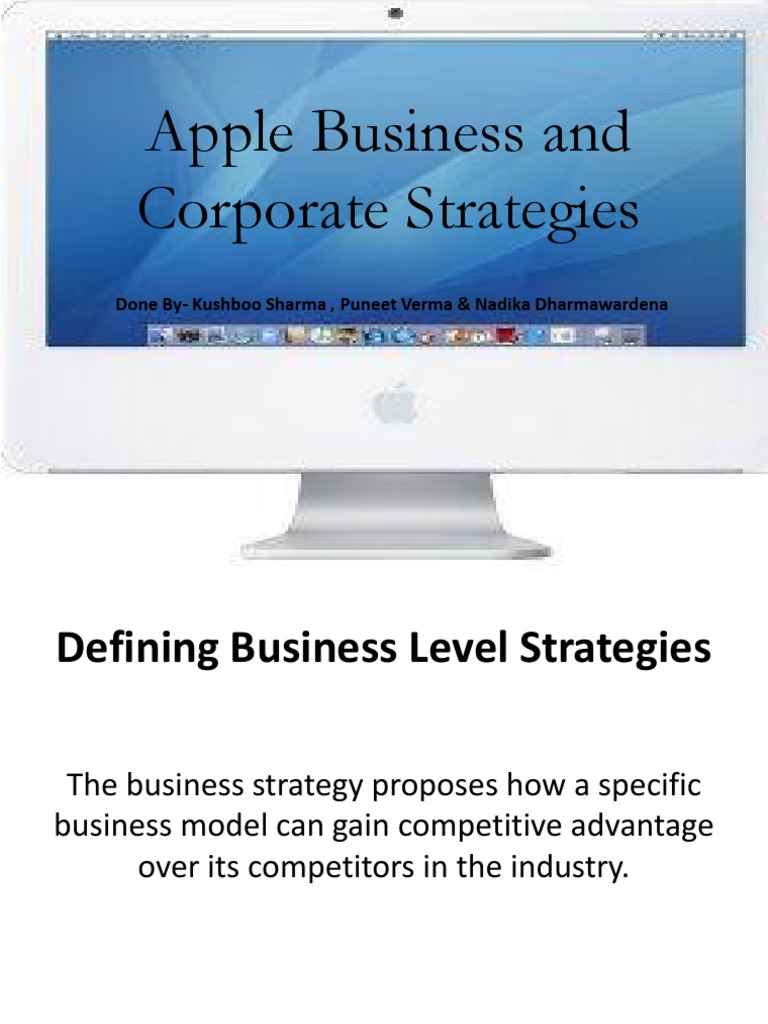 Apples Business and Corporate Strategies | PDF | Strategic Management ...