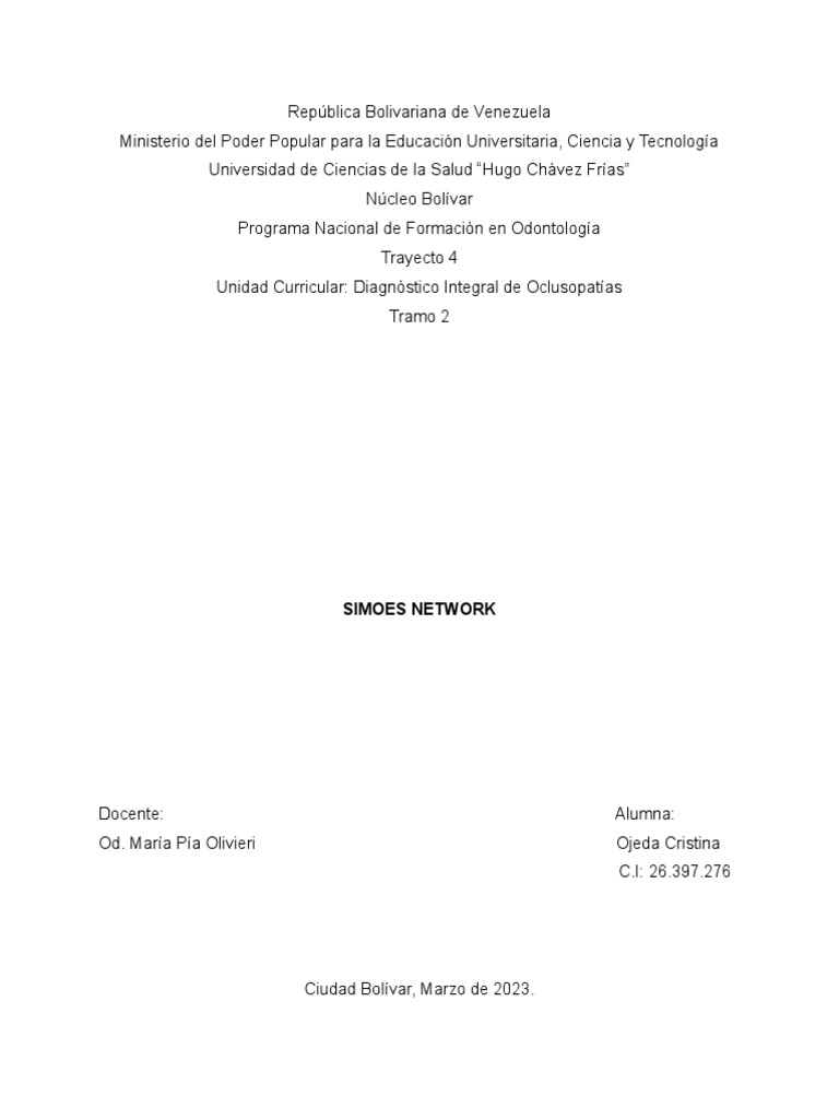 Simoes Network | PDF