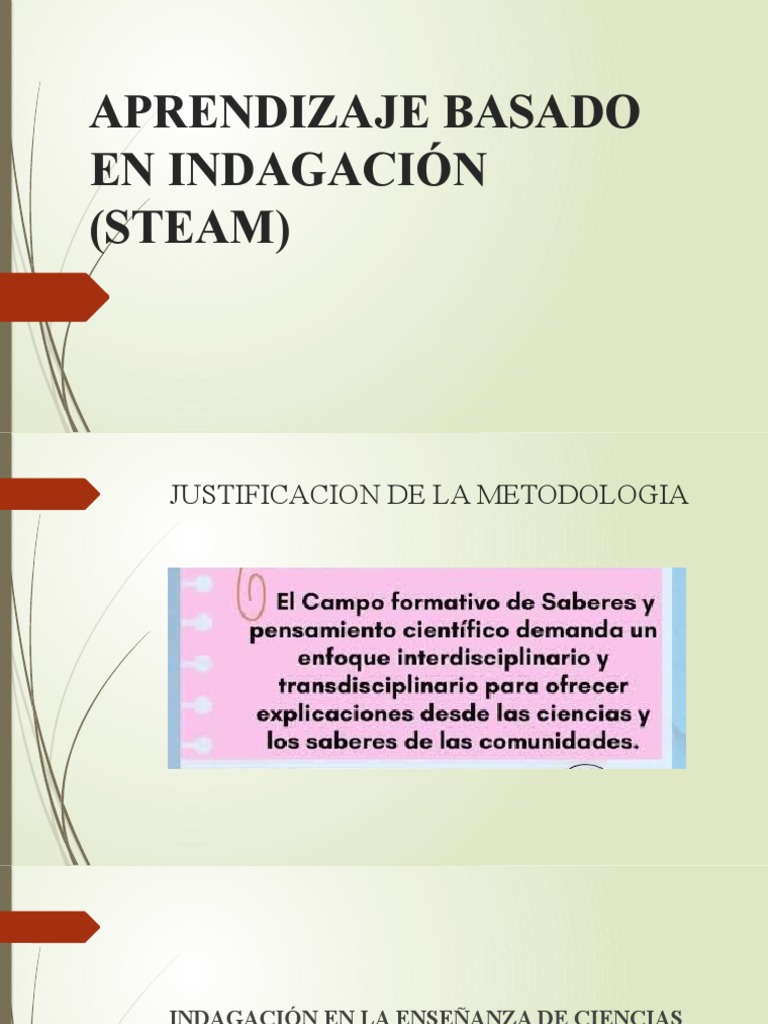 Aprendizaje Basado en Indagacion (Steam) | PDF