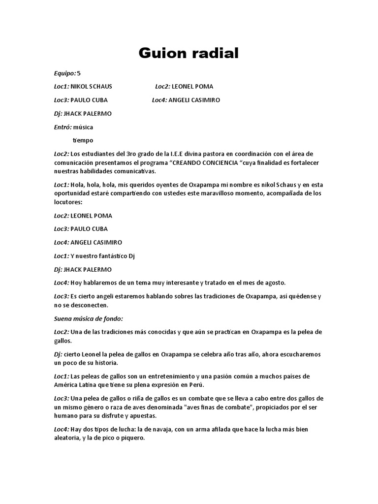 Guion radial 3 | PDF | Espectro autista