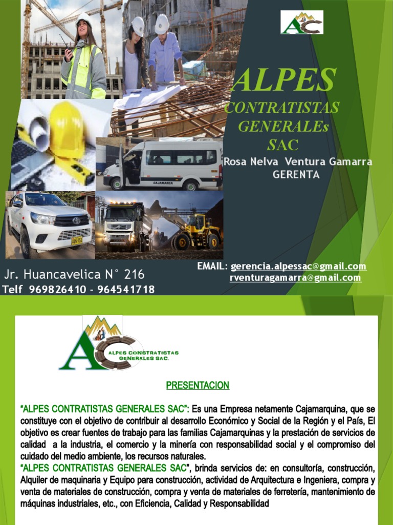 LOGO ALPES CONTRATISTAS GENERALES | PDF | Calidad (comercial ...