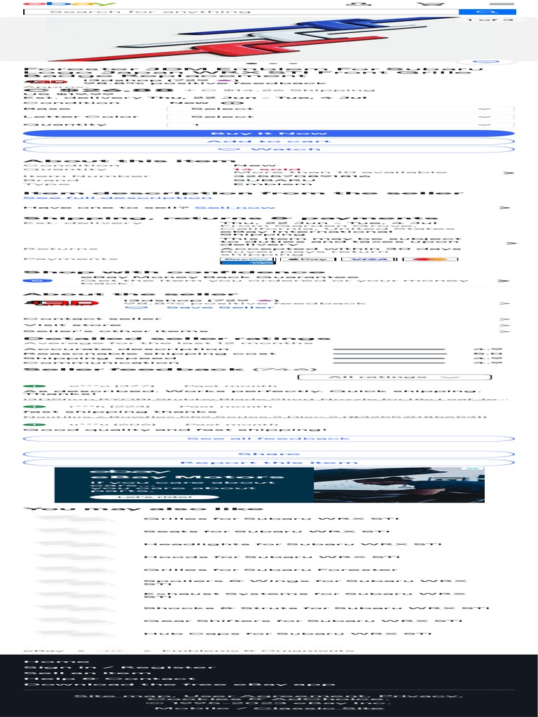 Forester JDM Emblem For Subaru Logo Japan WRX STI Front Grille Badge ...