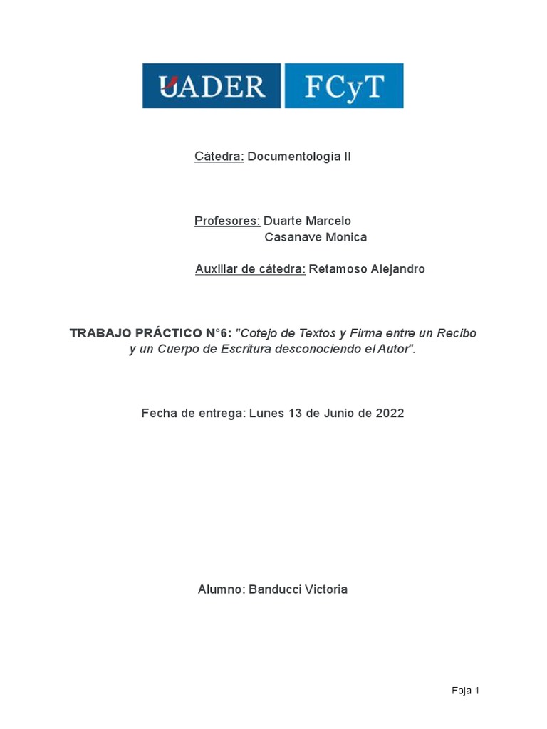 TP 6 Docu Banducci | PDF | Color