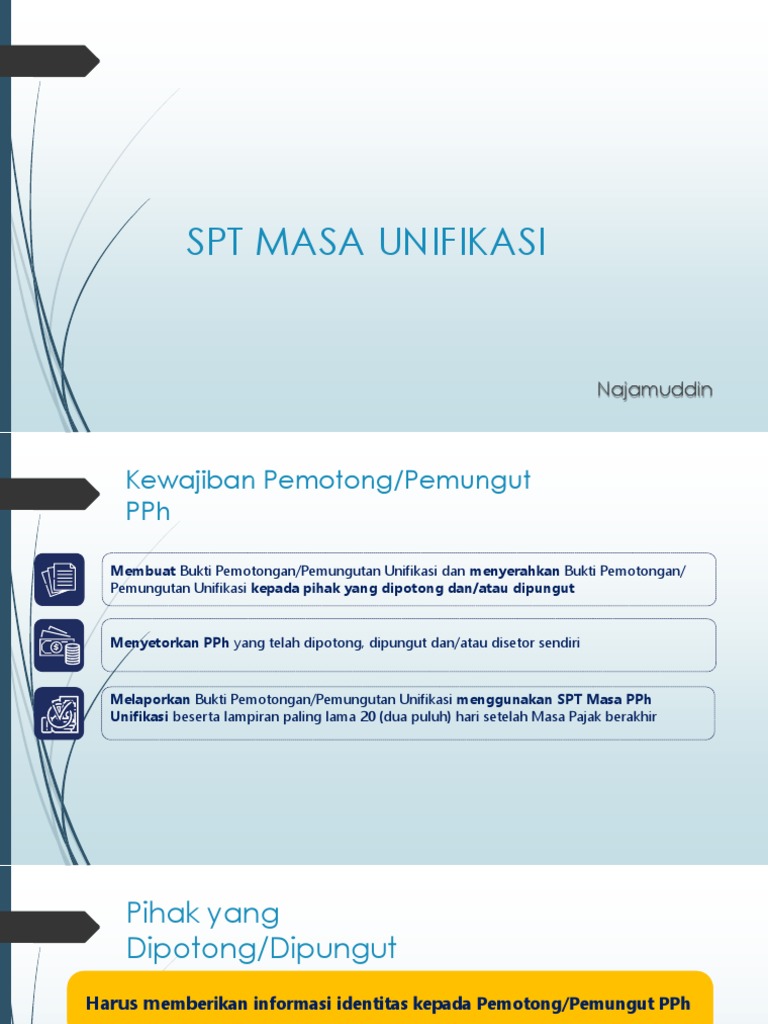 SPT Masa Unifikasi | PDF