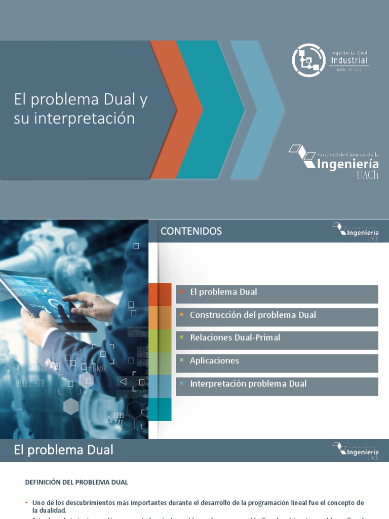 El Problema Dual y Su Interpretacion | PDF | Programación lineal | Algoritmos
