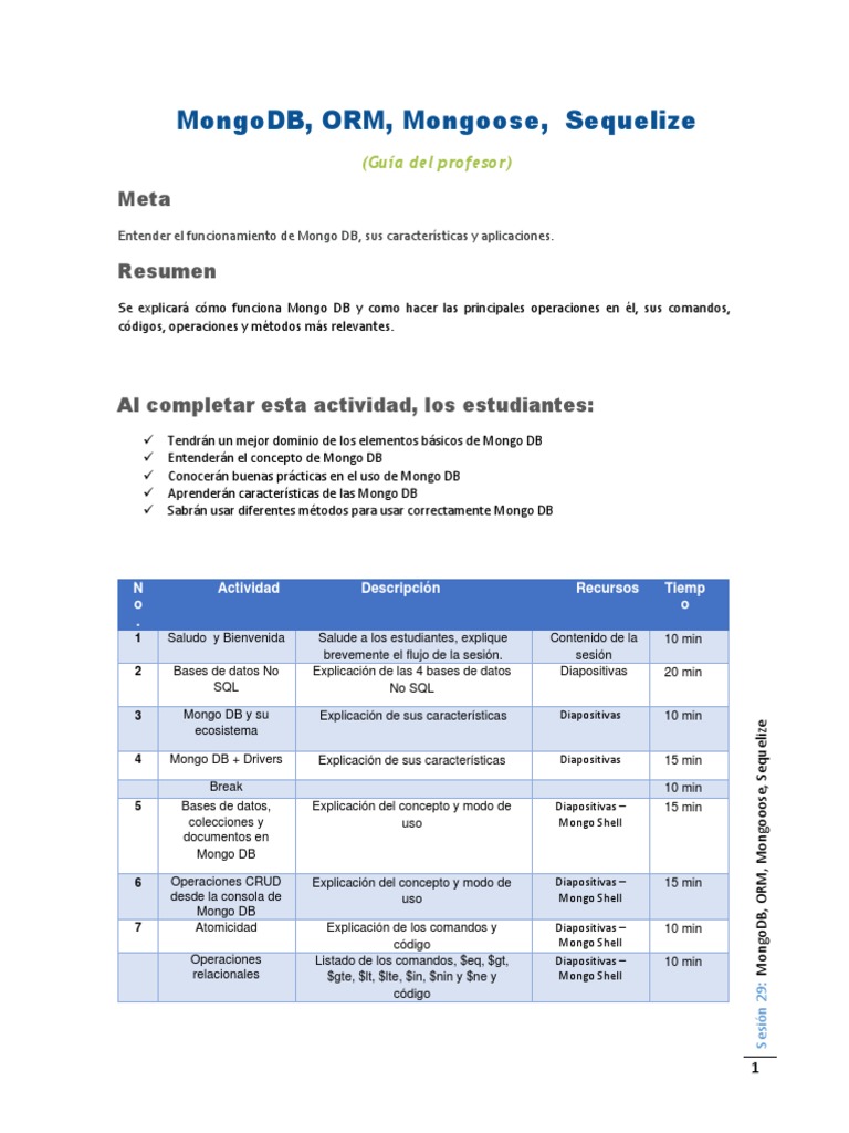Mongo DB | PDF | Mongo Db | Bases de datos