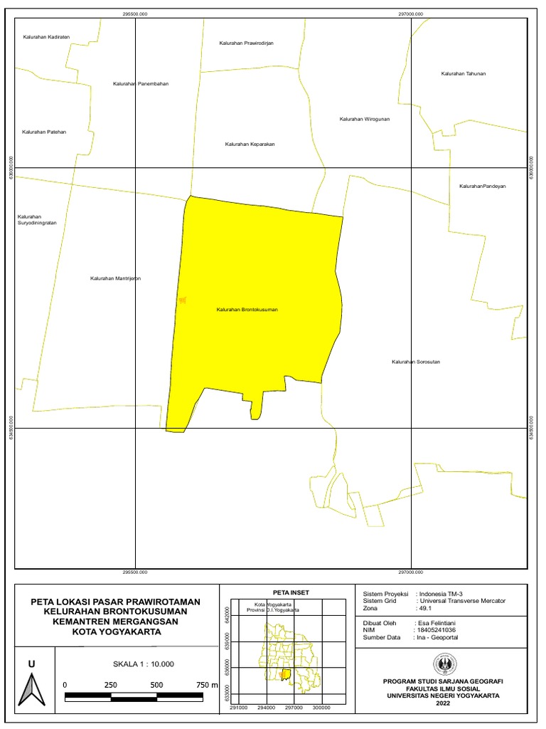 Peta Pasar Prawirotaman | PDF