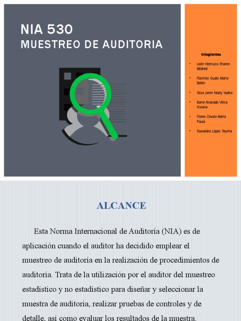 Grupo#7. NIA 530-Muestreo de Auditoria | PDF | Muestreo (Estadísticas) | Auditoría