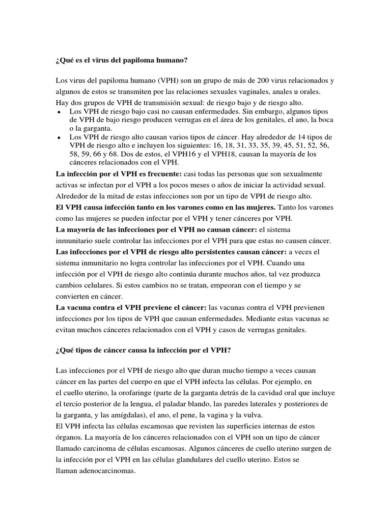 PAPILOMA VIRUS HUMANA | PDF | Cáncer | Cáncer de cuello uterino PAPILOMA VIRUS HUMANA | PDF | Cáncer | Cáncer de cuello uterino