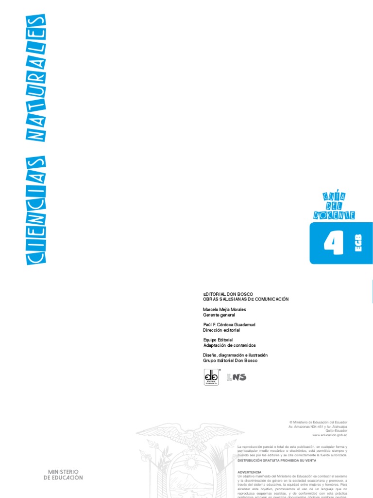 Guía CCNN 4egb | PDF | Aprendizaje | Evaluación