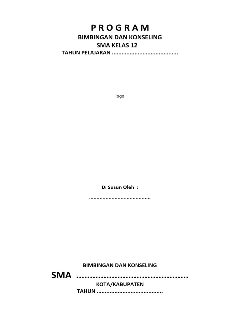 Contoh Program BK Sma-Ma Sesuai Pop BK Kelas 12 | PDF