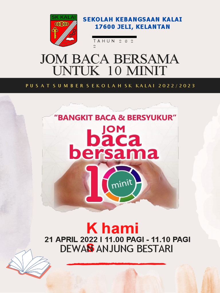 Buku Program Jom Membaca 10 Minit 2022 | PDF