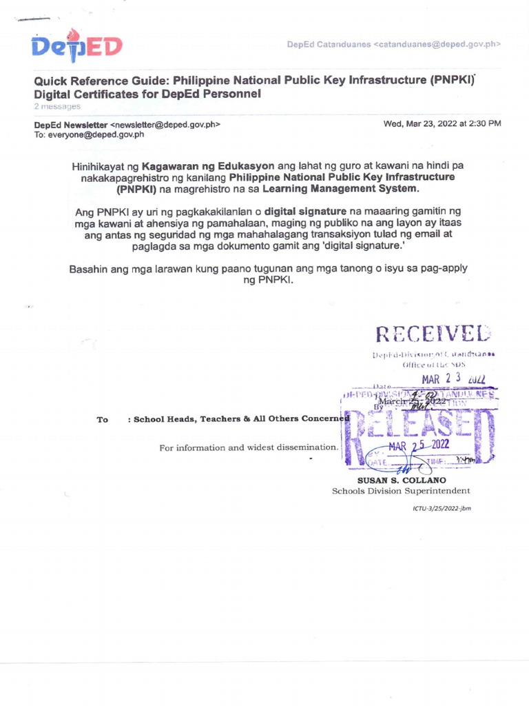 UM - Philippine National Public Key Infrastructure PNPKI Digital ...