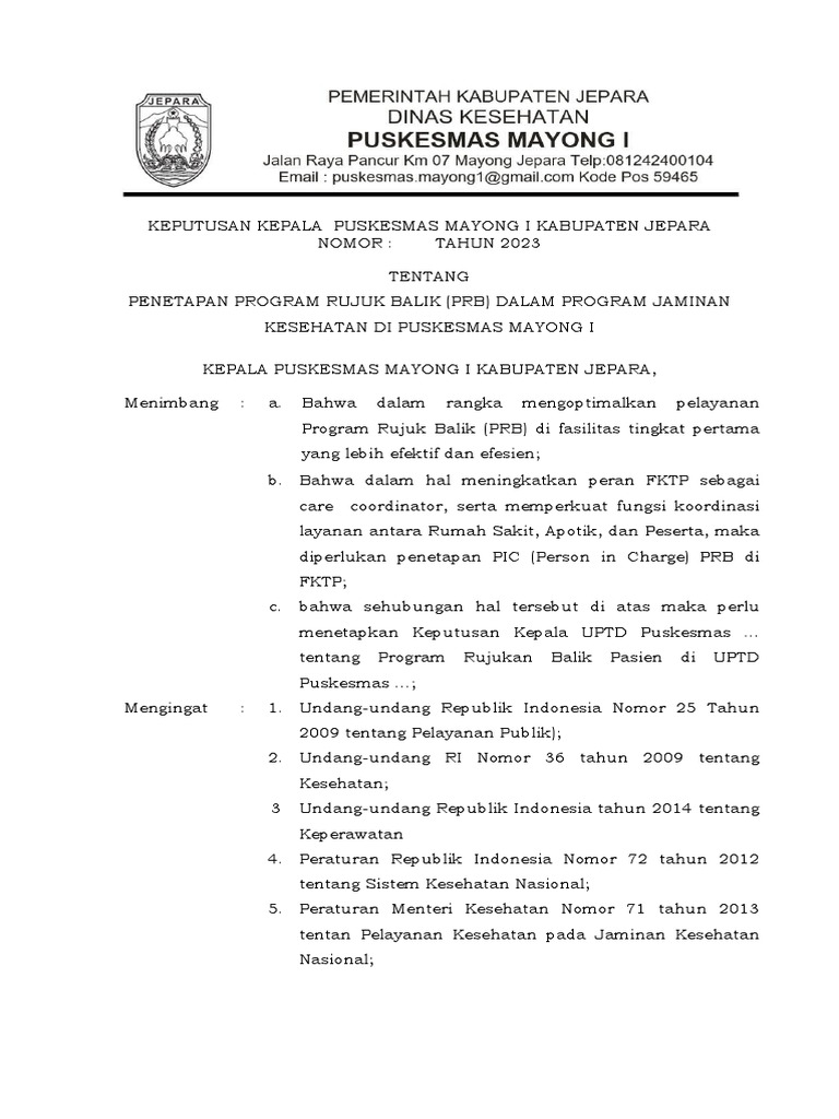 00 - SK Rujuk Balik | PDF