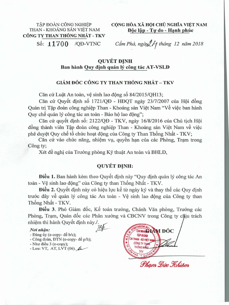 QD Quan Ly Cong Tac at VSLD | PDF | Southeast Asia | Vietnamese People