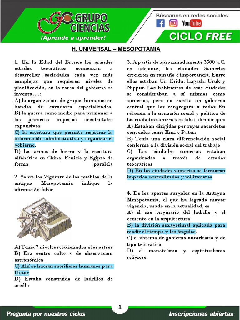 H.universal - Mesopotamia | PDF | Sumeria | Mesopotamia