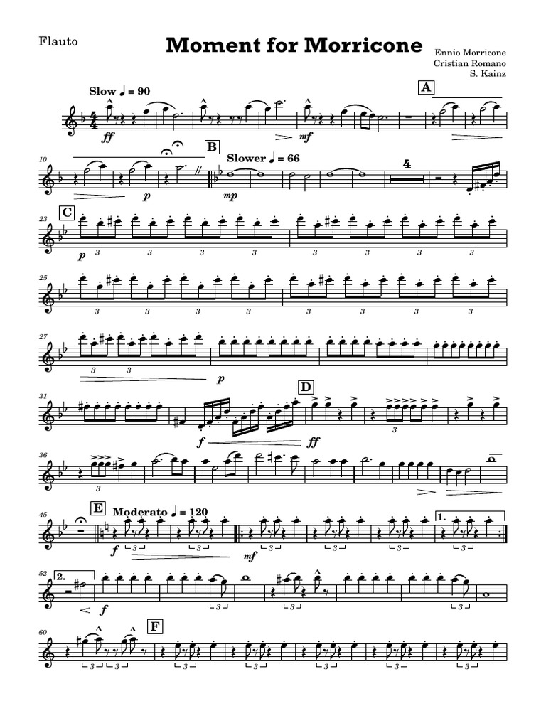 Moment For Morricone2-Flauto | PDF