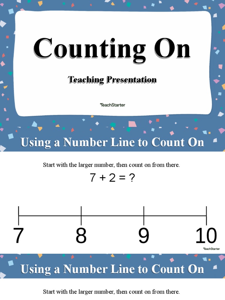 Counting On: Using Number Lines | PDF | Career & Growth | Language Arts ...