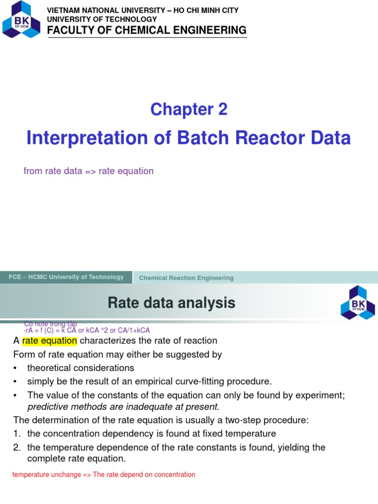 Batch Reactor Kinetics Analysis | PDF | Reaction Rate | Chemical Kinetics
