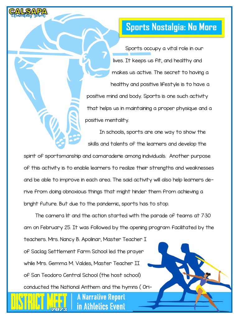 Athletics-District Meet | PDF | Athletic Sports | Sport Of Athletics