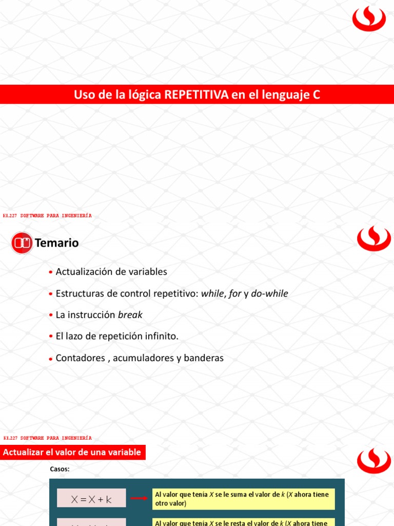Refuerza Los Conocimientos Sobre La Lógica Repetitiva en Lenguaje C | PDF | Programa de ...