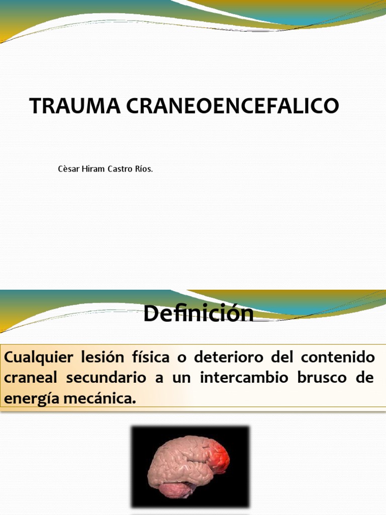 TCE | PDF | Lesión cerebral traumática | Lesión